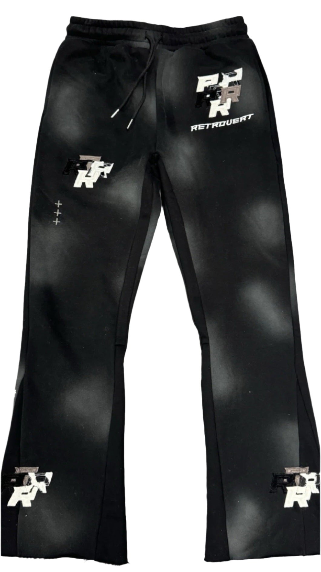 RetroVert Patch Flare Sweatpants - Black – Sneaker Legends Dearborn